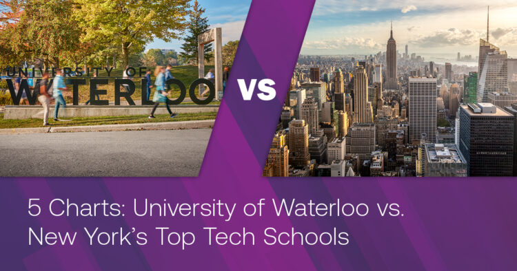 5 Charts: University of Waterloo vs. New York’s Top Tech Schools ...